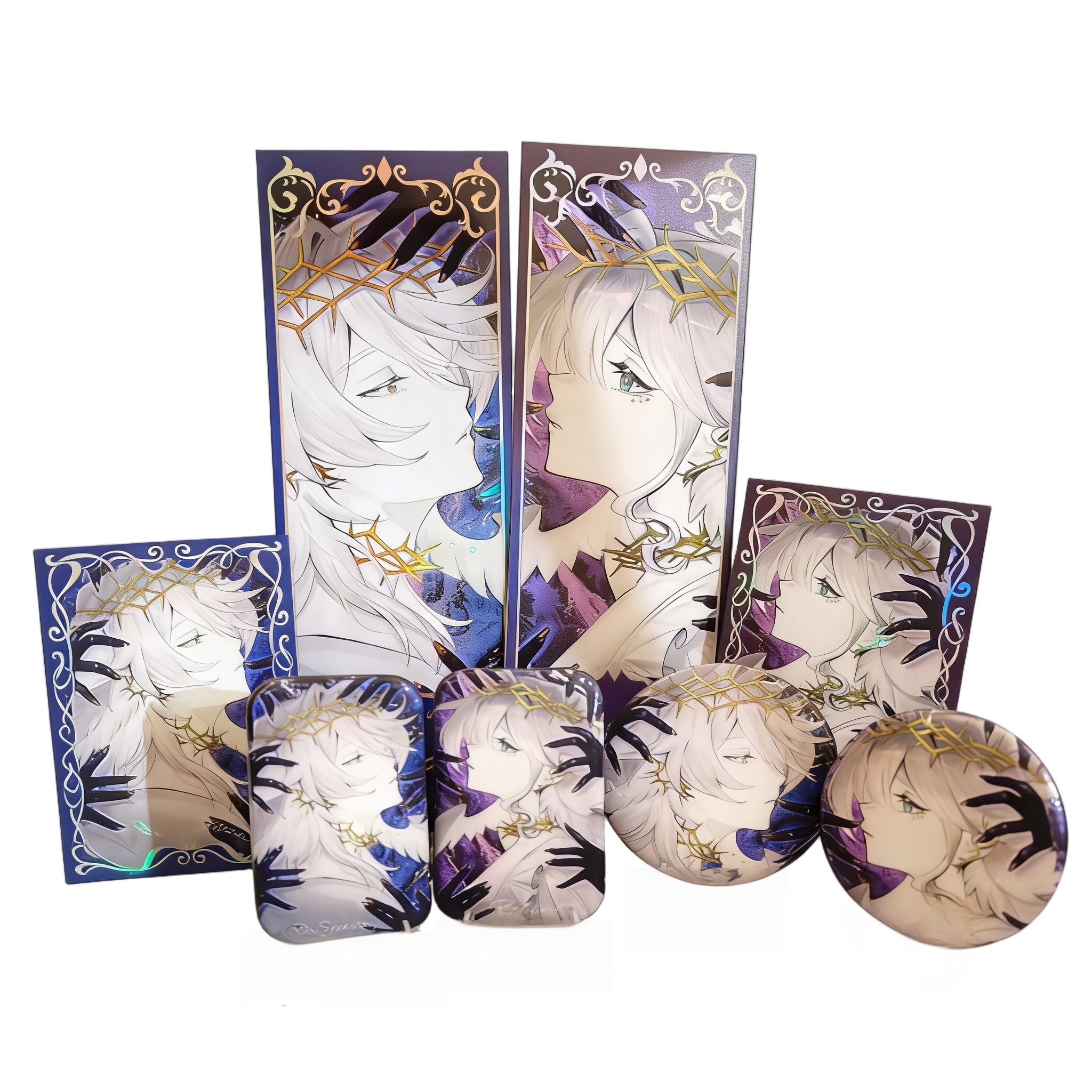 HSR Robin and Sunday Art Print Set Pin Back Buttons Prints Honkai Star ...